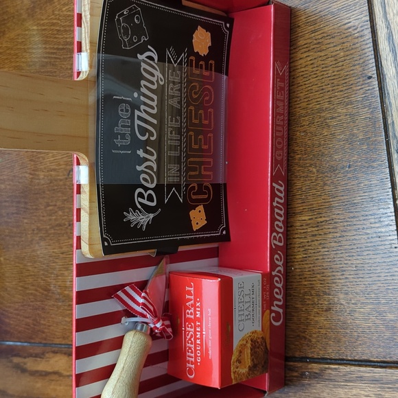 Kitchen | Nwot 3 Piece Set Cheese Board Cheese Ball Mix Cheese ...